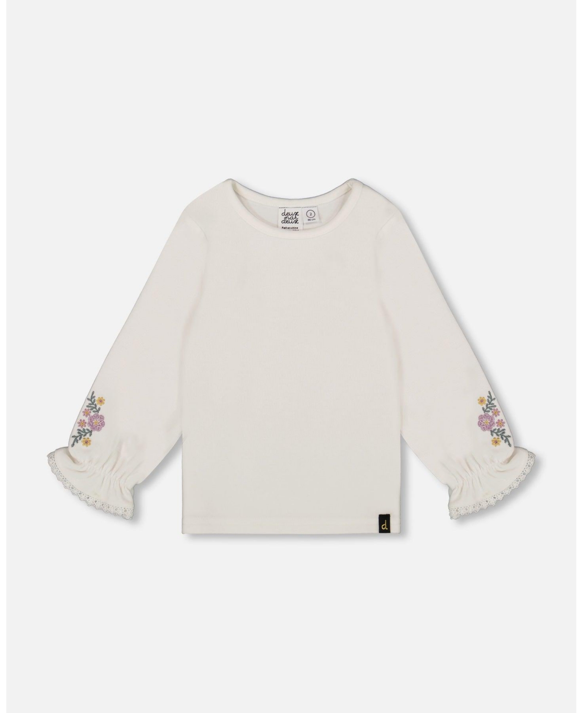 Click here for Deux par Deux Baby Girls Jersey Top Off-White with... prices