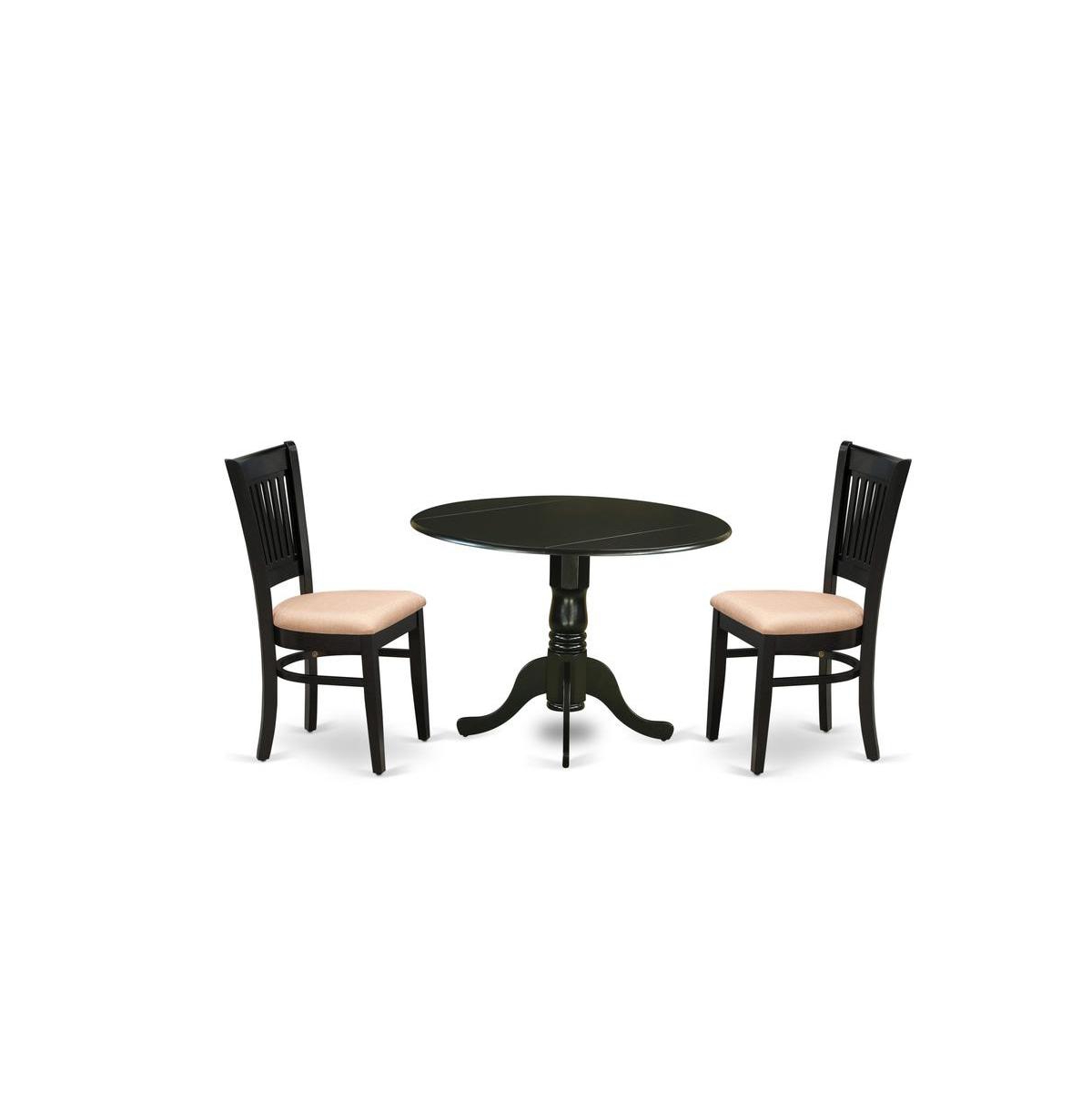 Click here for East West Furniture 3-Piece Dining Table Set- 2 Wo... prices