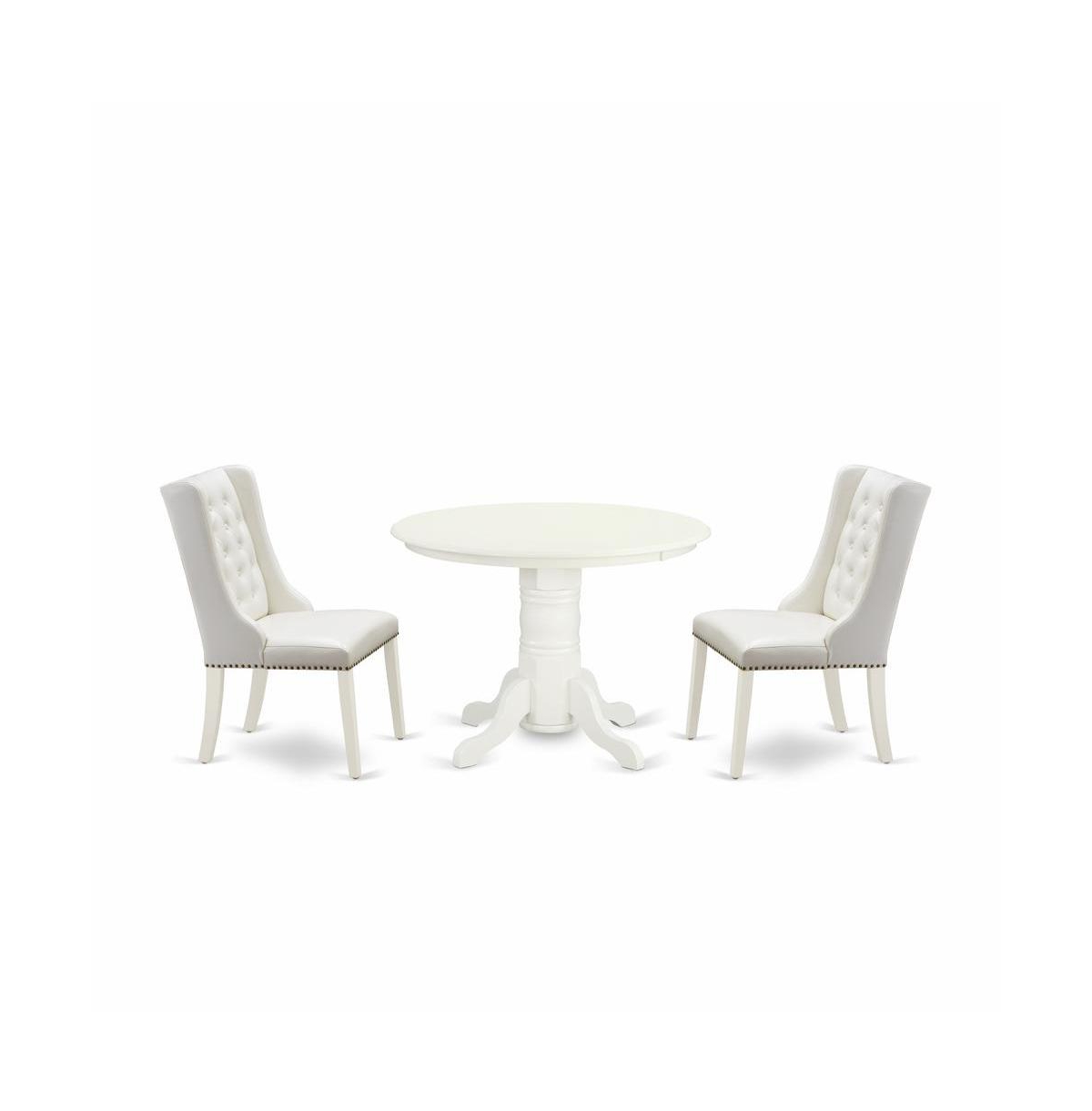 Click here for East West Furniture 3-Pc Kitchen Room Table Set In... prices