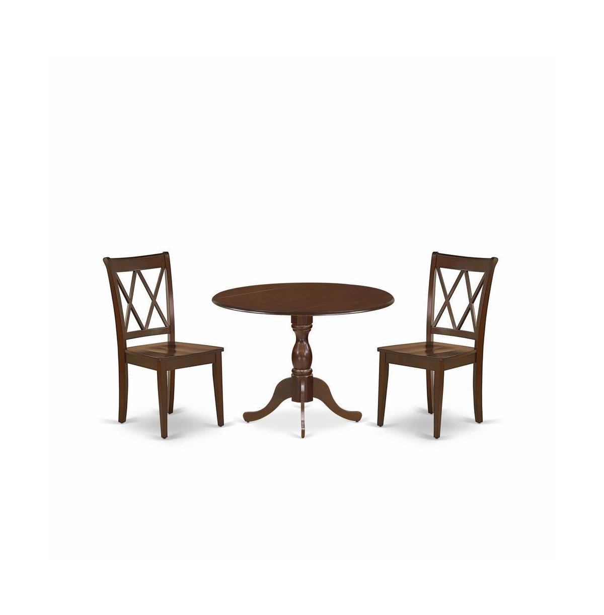 Click here for East West Furniture 3 Piece Wood Dining Table Set... prices