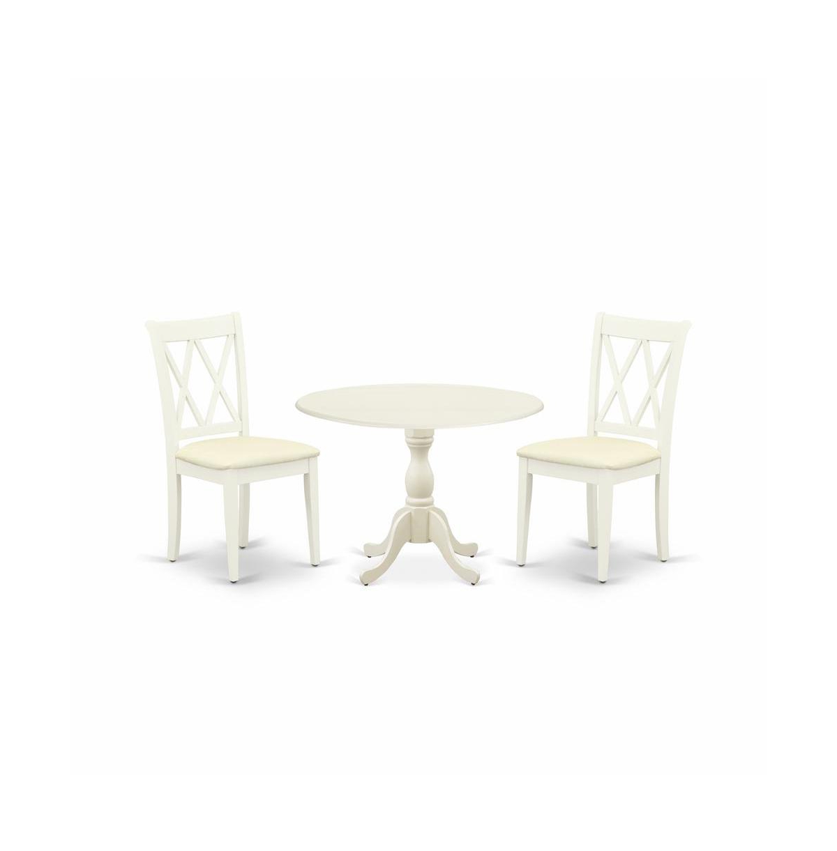 Click here for East West Furniture 3 Piece Dining Room Table Set... prices