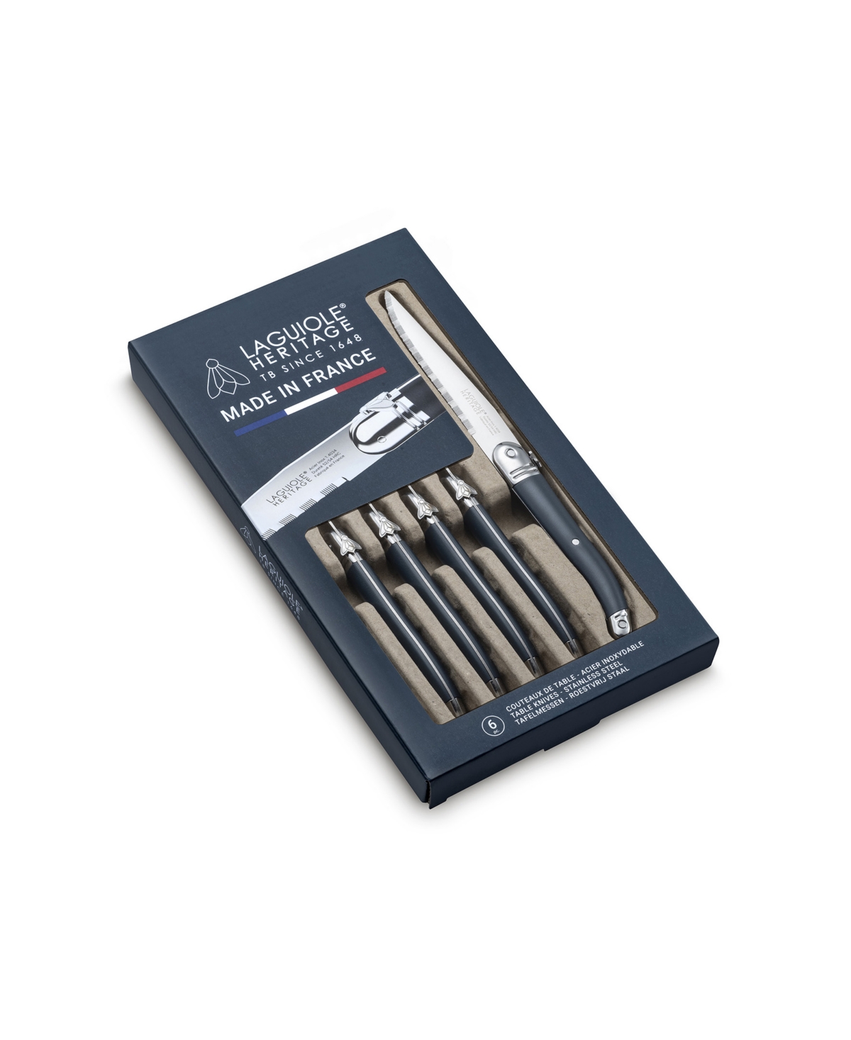 Click here for Laguiole Heritage Stainless Steel 6-Pc. Steak Knif... prices