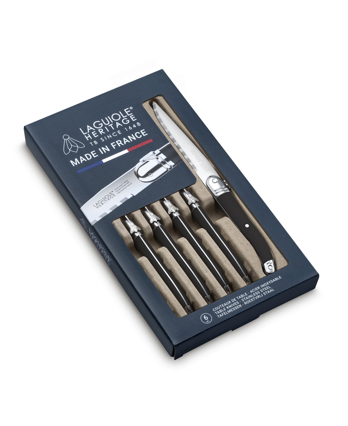 Click here for Laguiole Heritage Stainless Steel 6-Pc. Steak Knif... prices