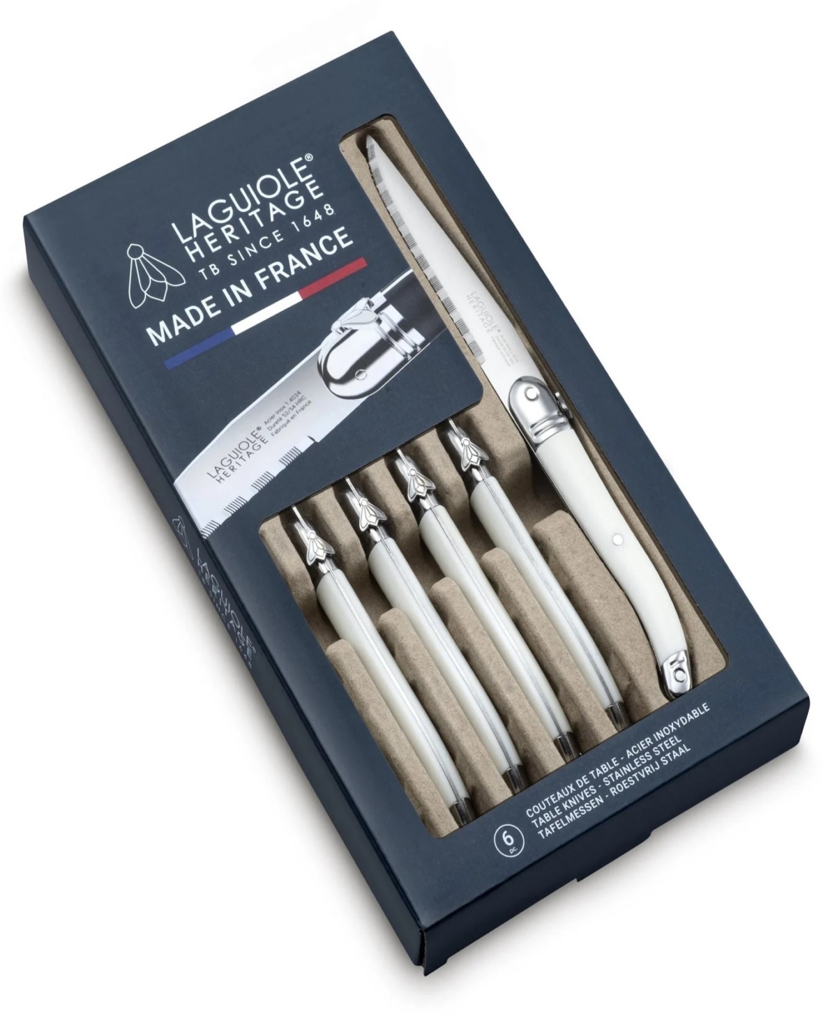 Click here for Laguiole Heritage Stainless Steel 6-Pc. Steak Knif... prices