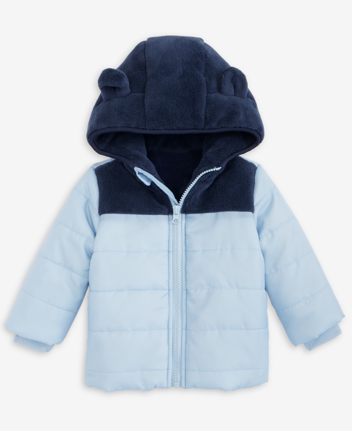 Click here for First Impressions Baby Boys Hooded Faux-Sherpa Mix... prices