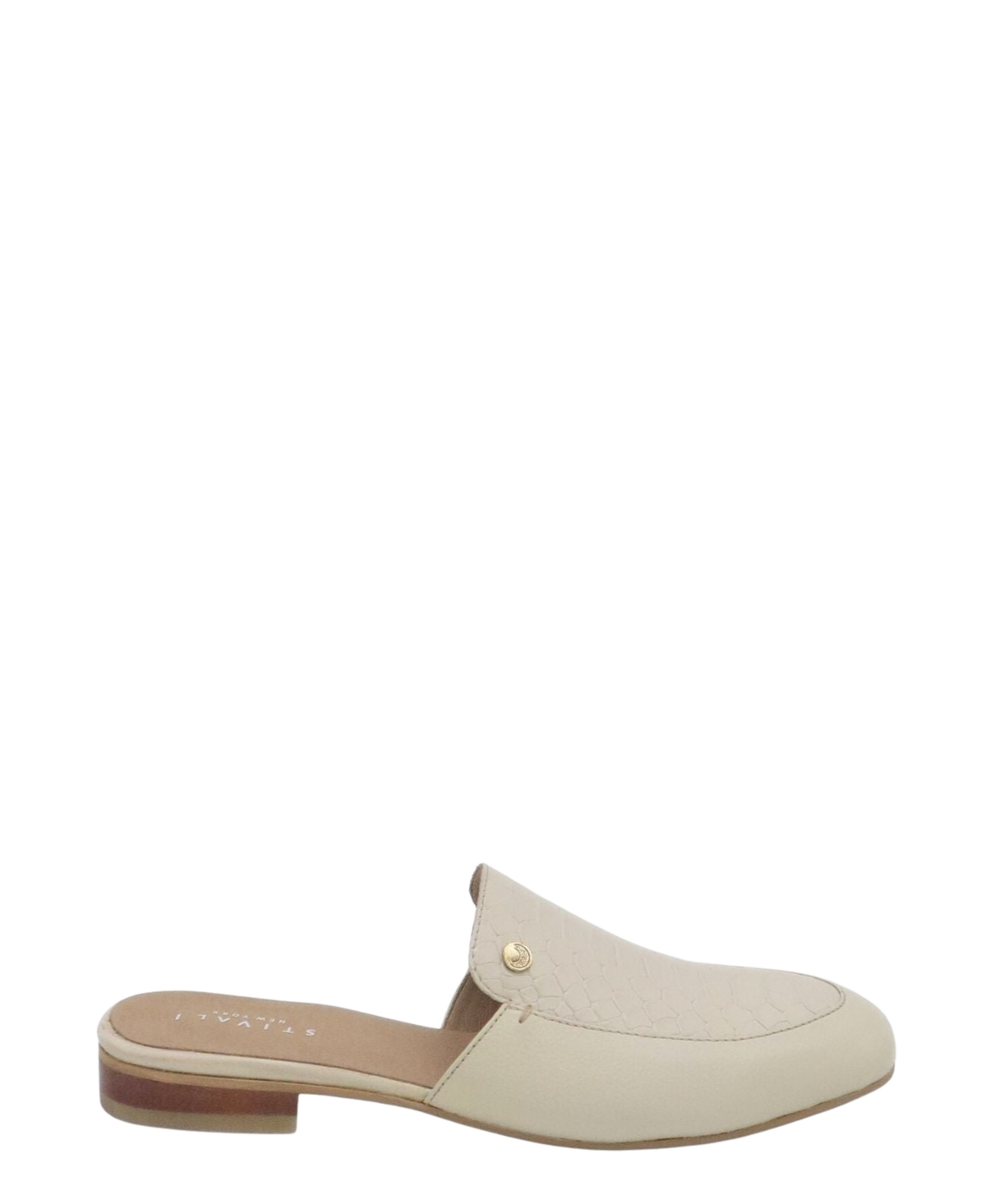 Click here for Stivali New York Womens Leather Mules - White prices