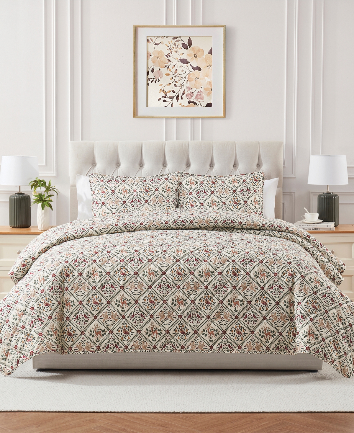 Click here for Seventh Studio Winter Diamond Holiday-Print Pinson... prices