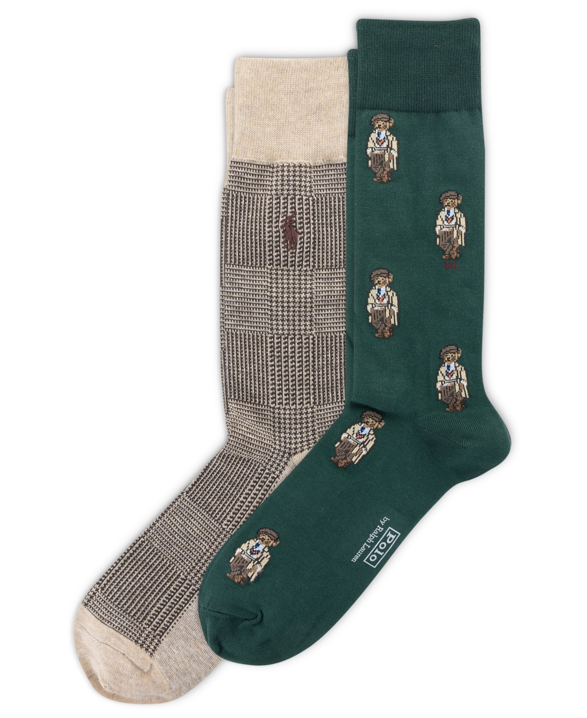 Click here for Polo Ralph Lauren Mens 2-Pack Mini Hoc Bear Socks... prices