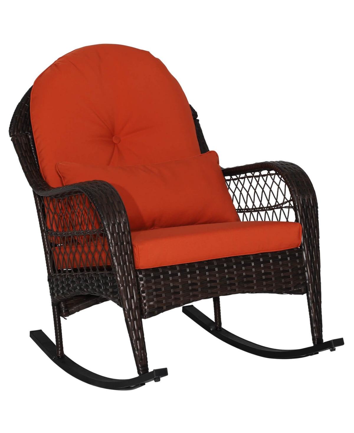 Click here for Outdoor Patio Rattan Wicker Rocking Chair Rocker C... prices