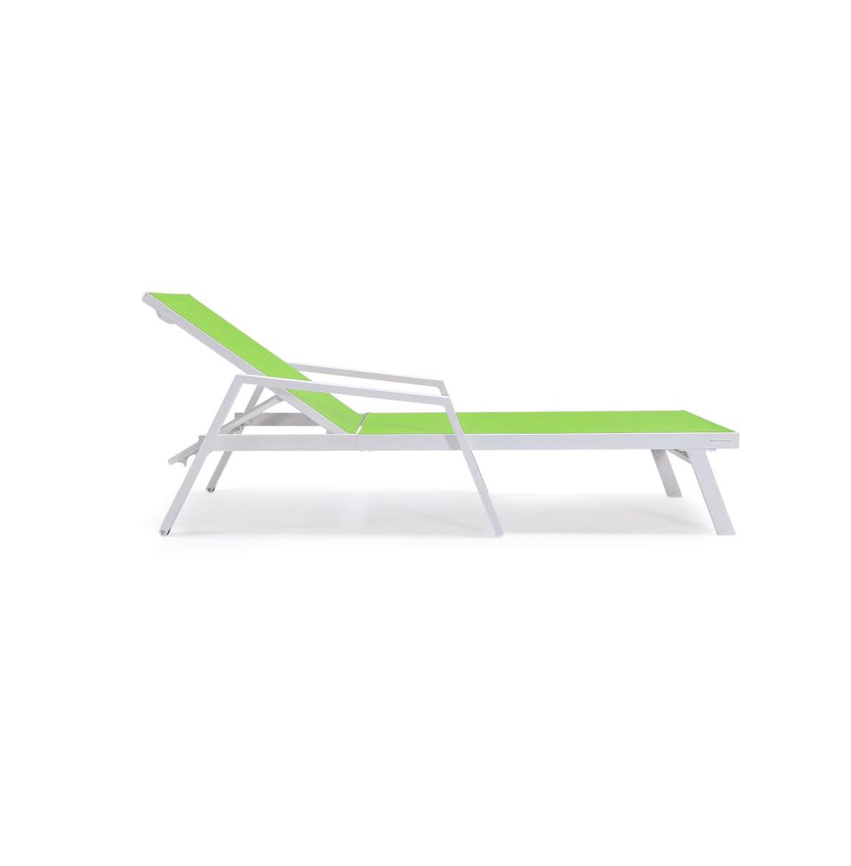 Click here for LeisureMod Lounge Chair With Armrests in White Alu... prices