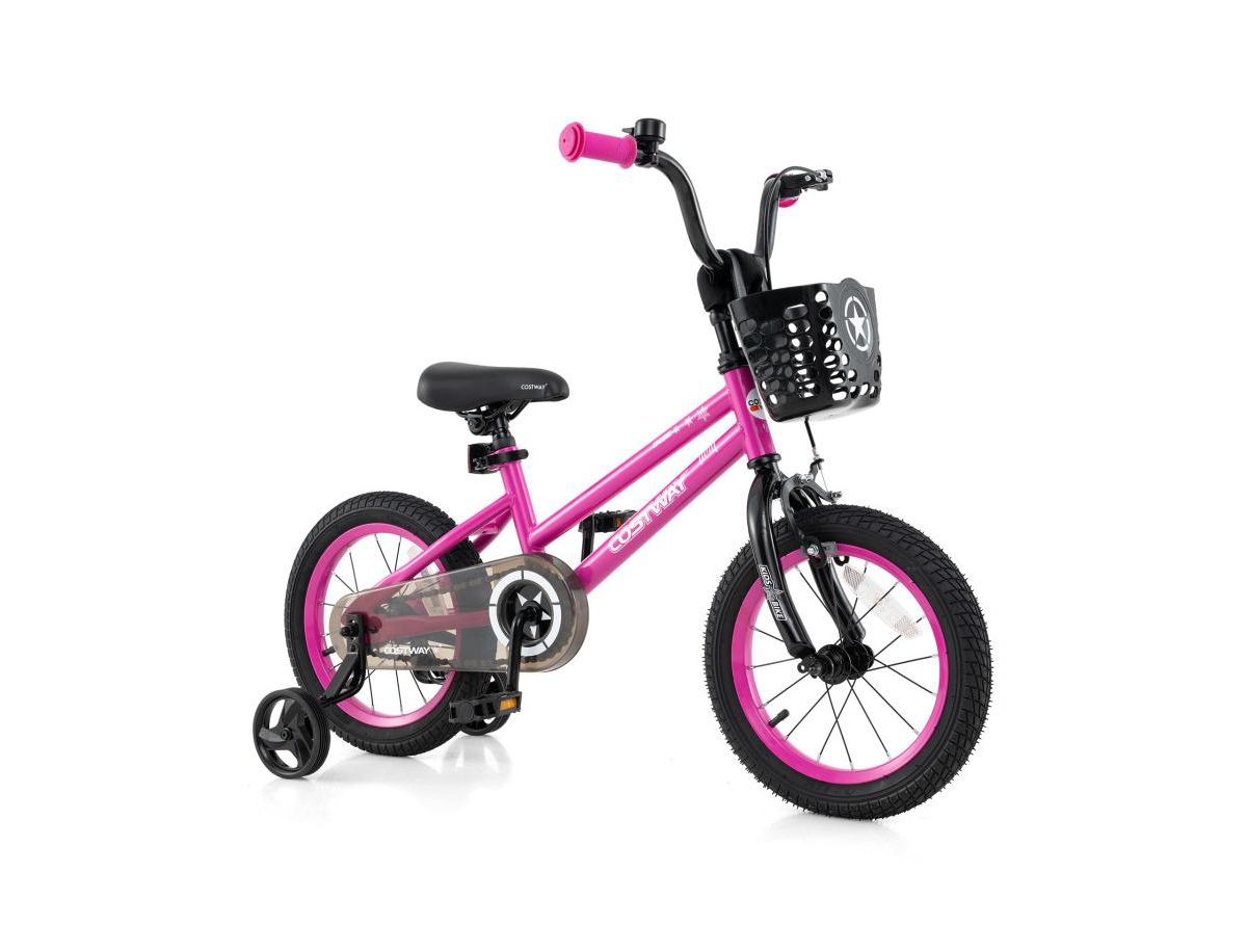 Click here for 14 Inch Kids Adjustable Bike with Front Basket for... prices