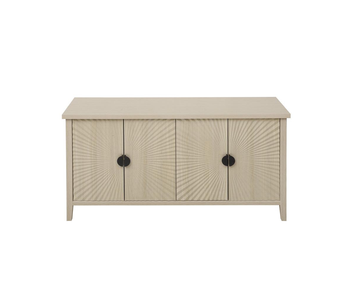 Click here for Casainc Carved Storage Cabinet With 4 Door Sideboa... prices