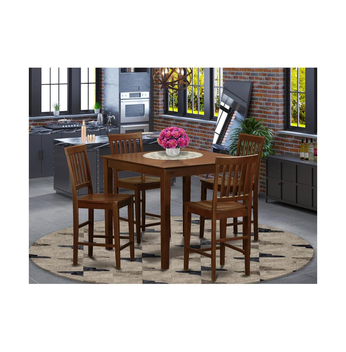 Click here for East West Furniture 5 Pc pub Table set-counter hei... prices