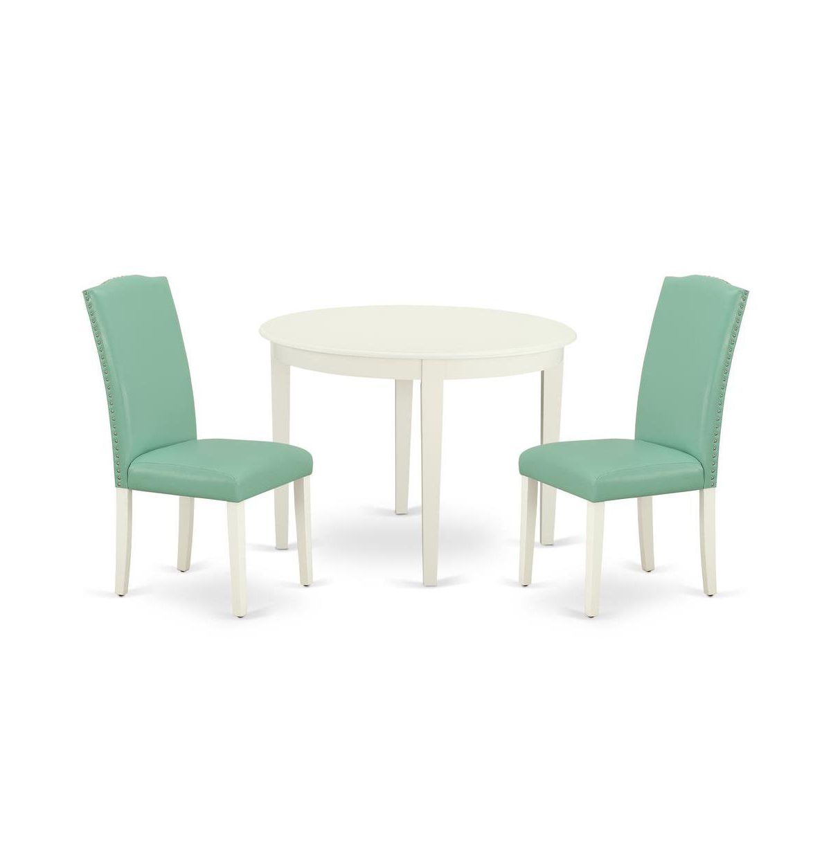 Click here for East West Furniture Dining Room Set Linen White -... prices