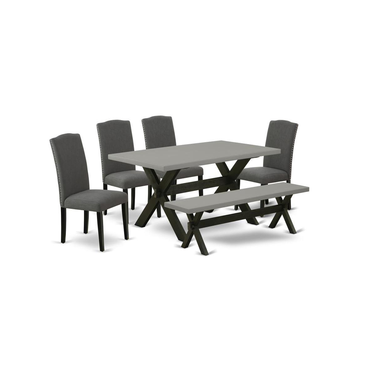 Click here for East West Furniture 6-Pc Dining Table Set - 4 Dini... prices