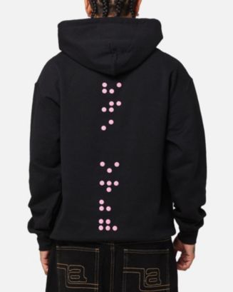 The Anti Order Men's Brail Hoodie Sweatshirt - Black/Pink S - Macy's