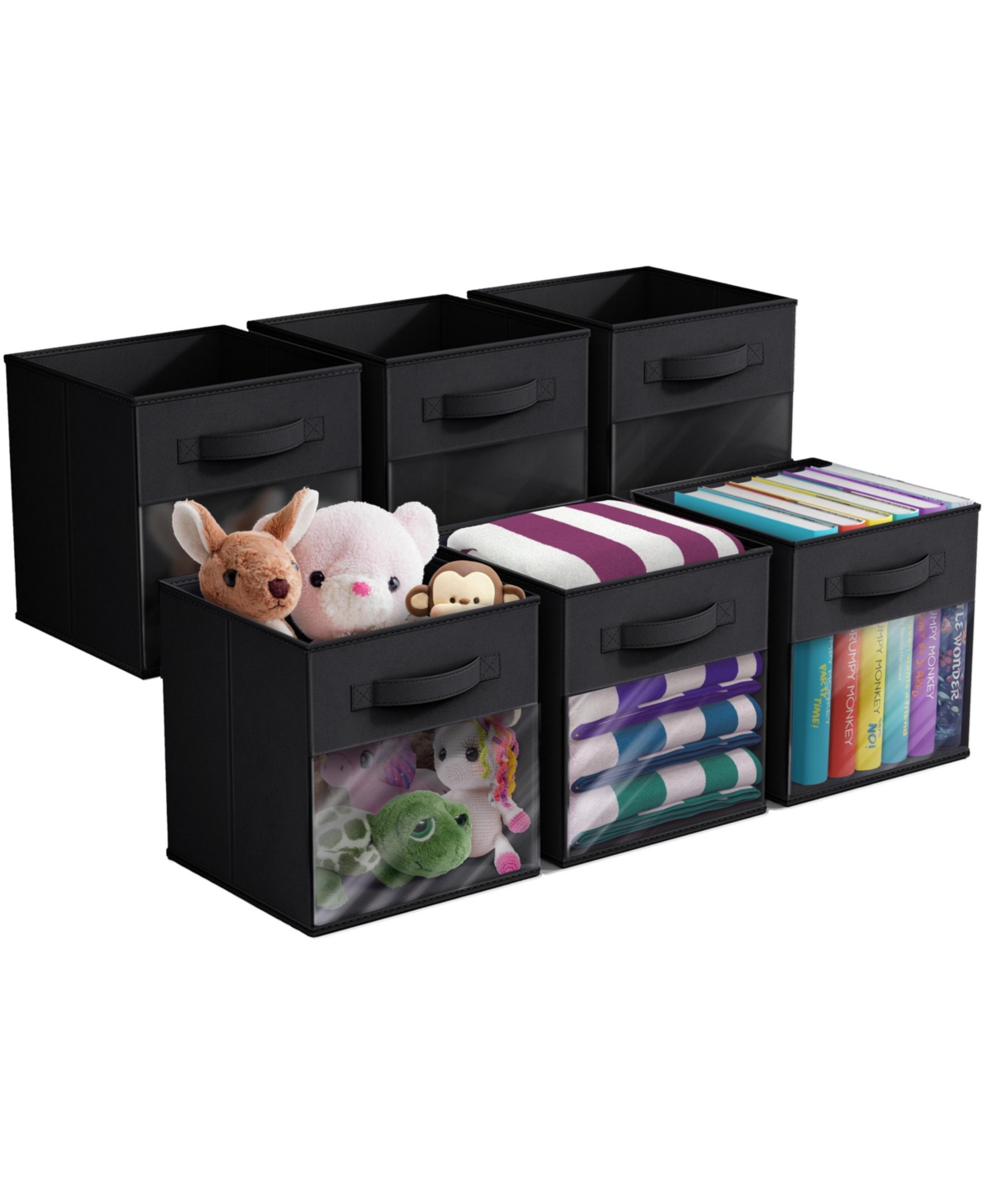 Click here for Sorbus 11 Inch 6 Pack Collapsible Fabric Storage B... prices