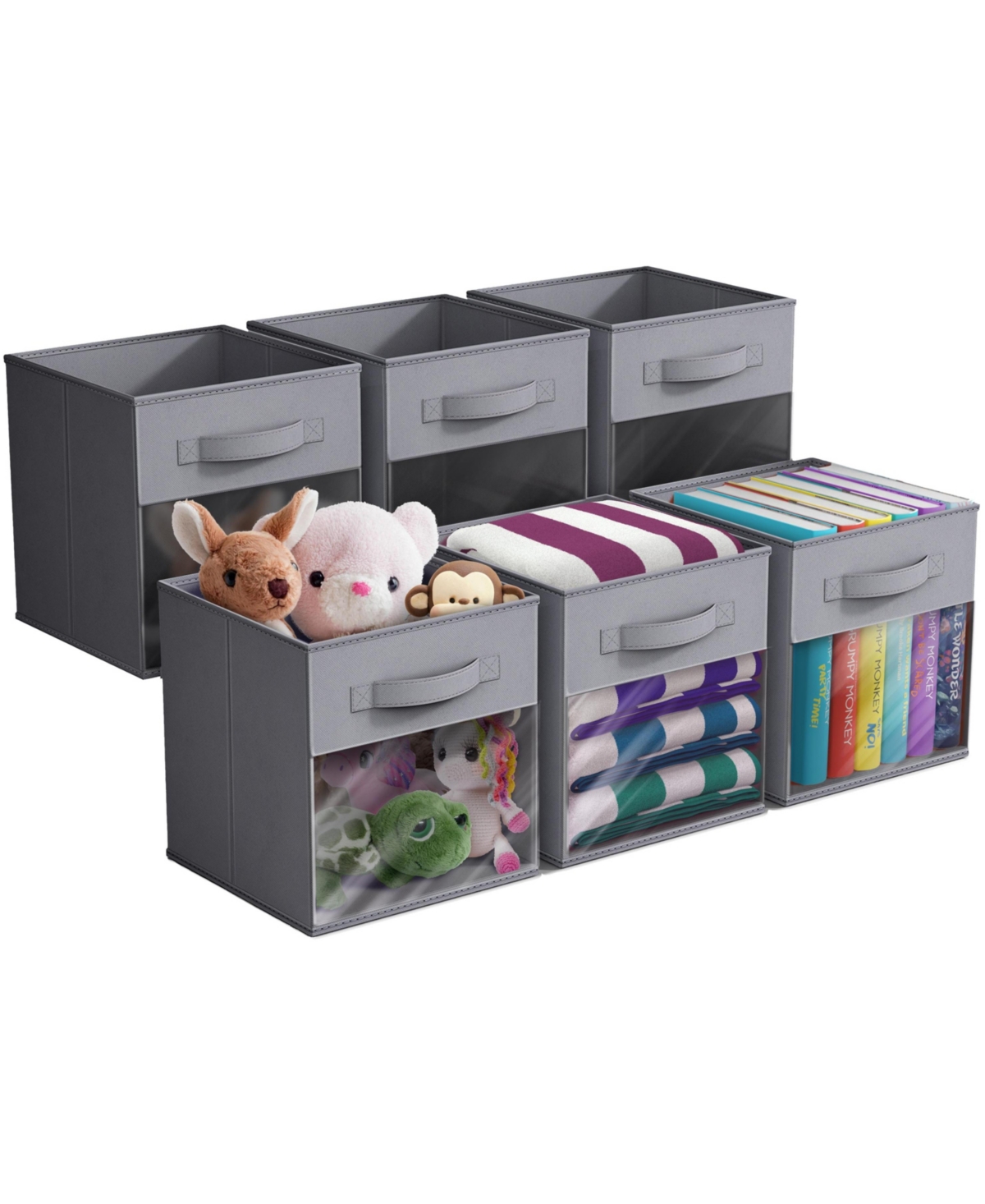 Click here for Sorbus 11 Inch 6 Pack Collapsible Fabric Storage B... prices