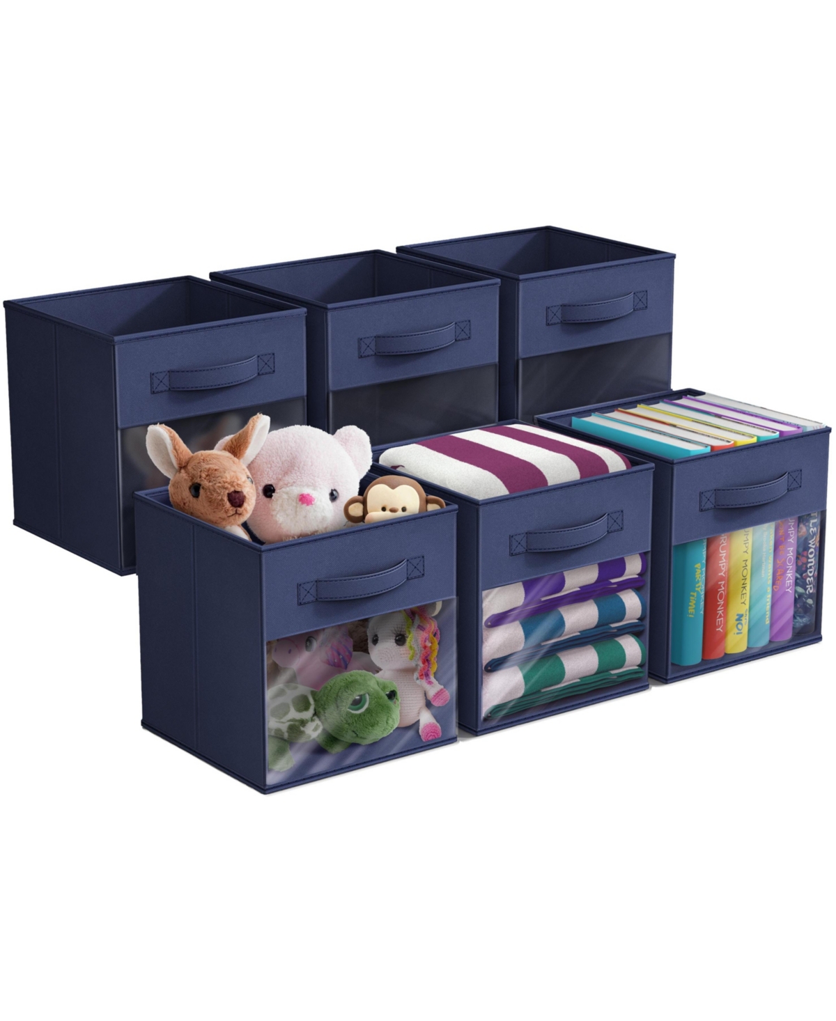 Click here for Sorbus 11 Inch 6 Pack Collapsible Fabric Storage B... prices