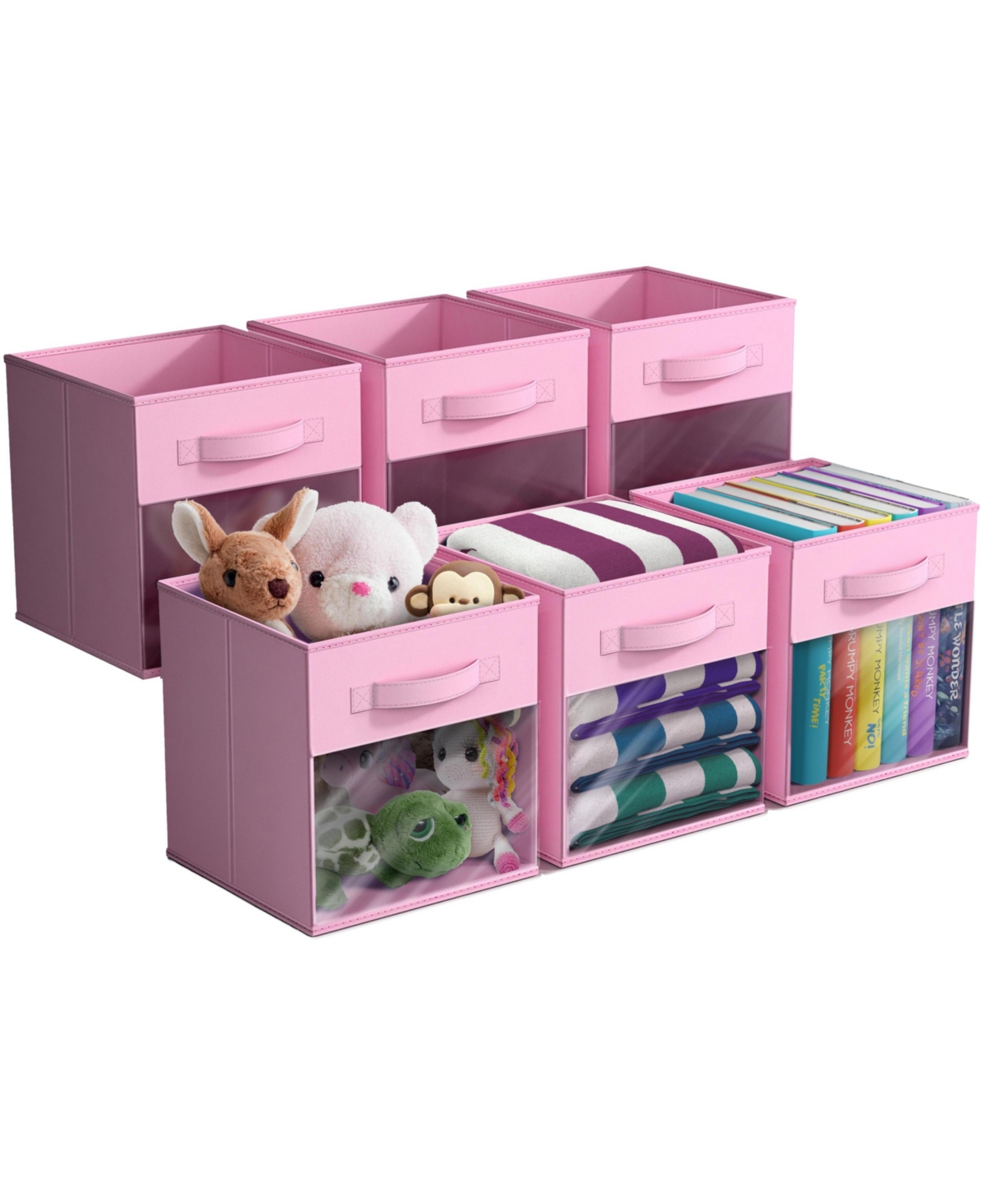 Click here for Sorbus 11 Inch 6 Pack Collapsible Fabric Storage B... prices