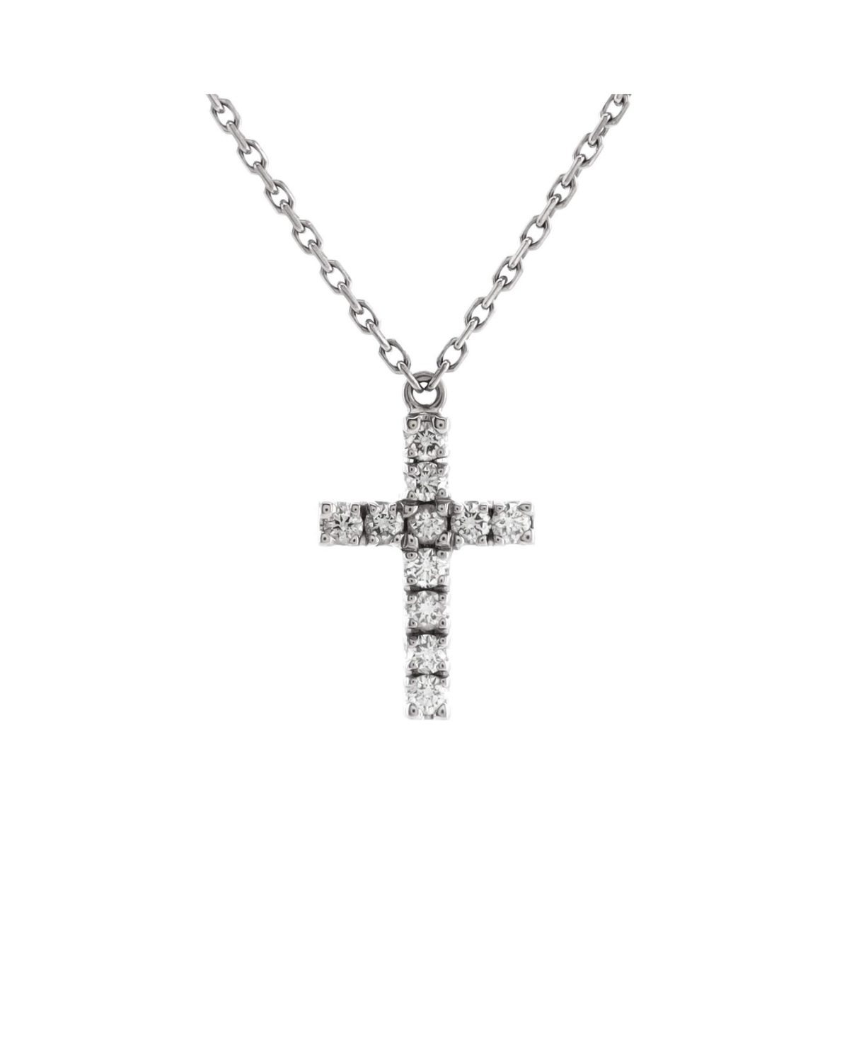 Click here for Pre-Owned Cartier Cross Pendant Necklace - 18k whi... prices