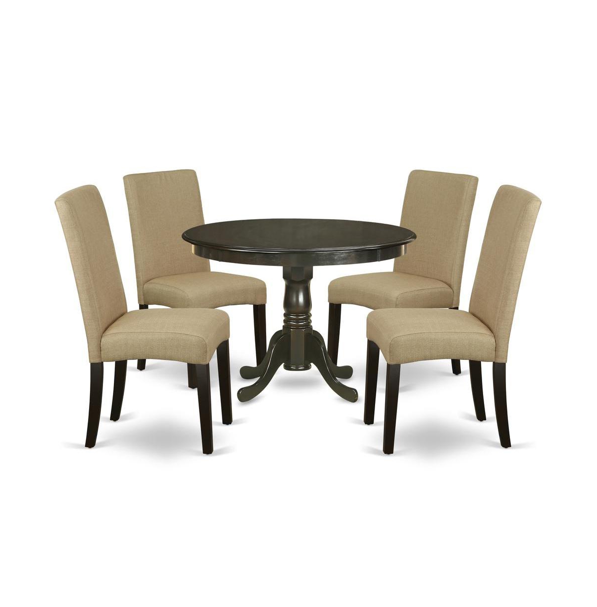 Click here for East West Furniture Dining Room Set Cappuccino - C... prices