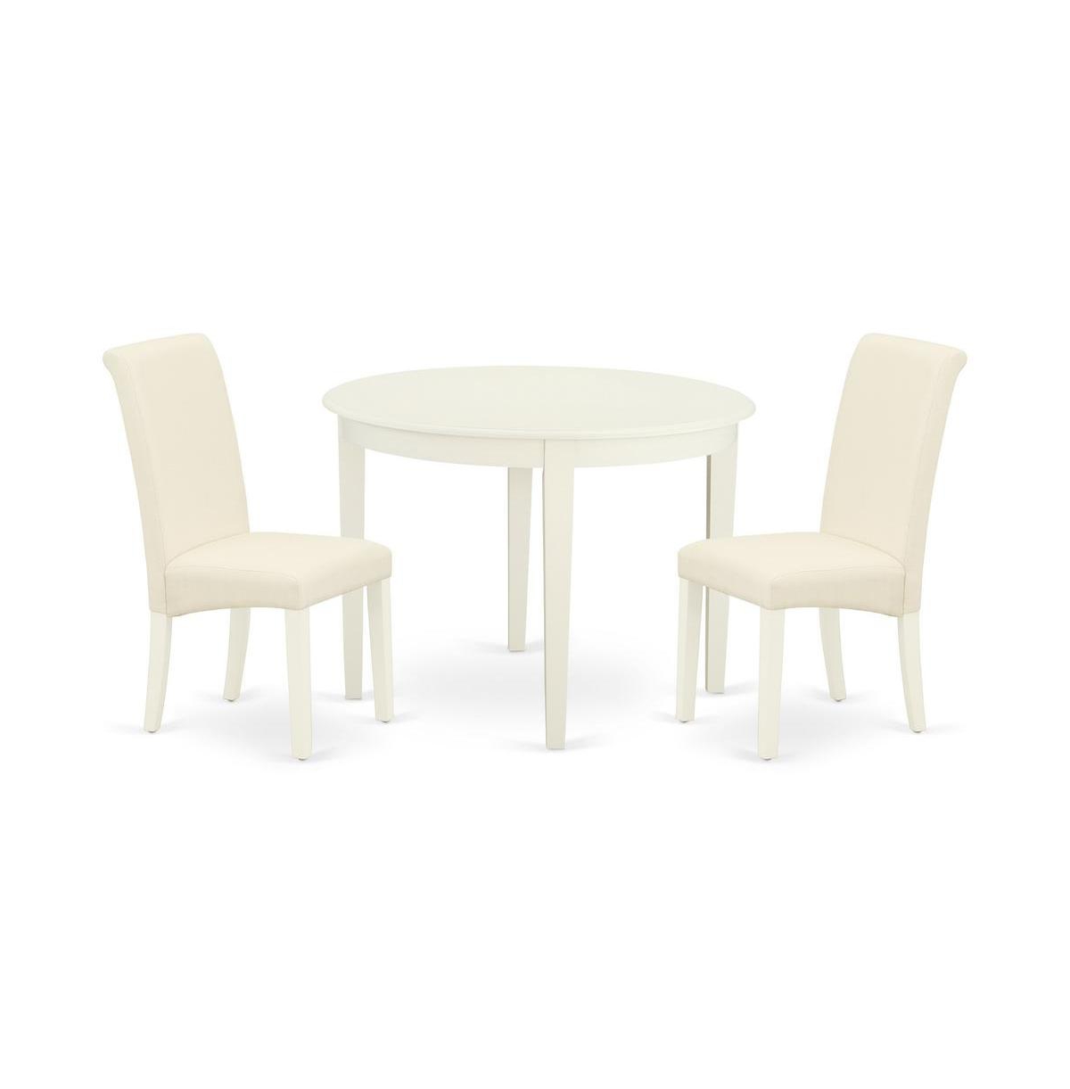 Click here for East West Furniture Dining Room Set Linen White -... prices