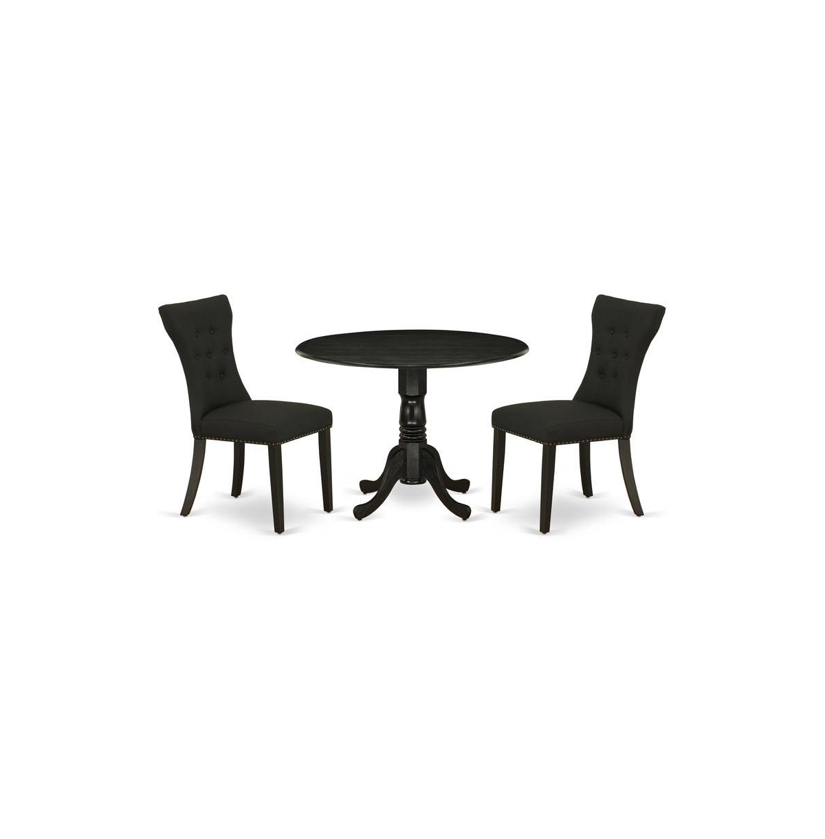 Click here for East West Furniture Dining Room Set Black - Black prices