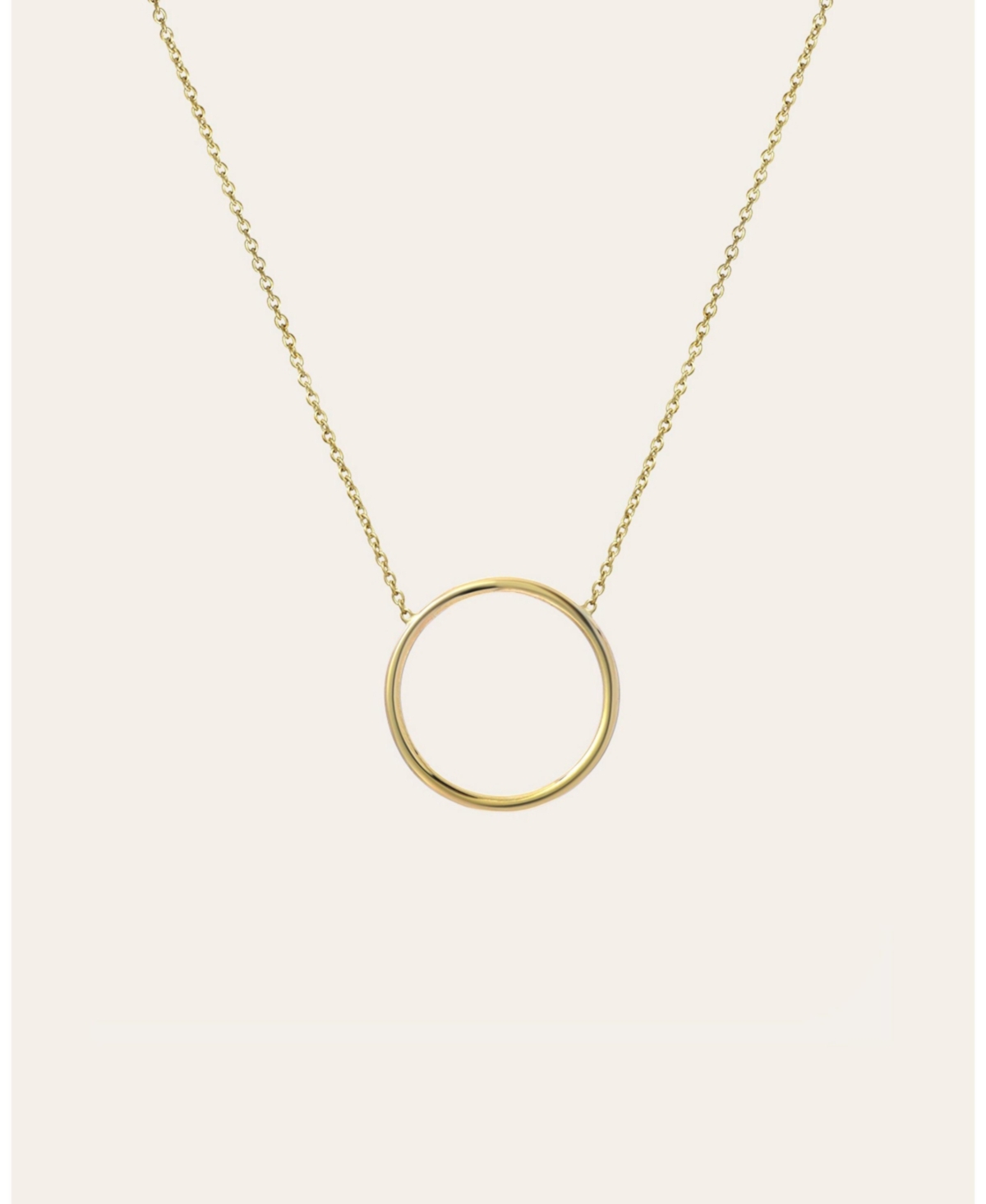 Click here for Zoe Lev 14k Gold Circle Necklace - Yellow gold prices