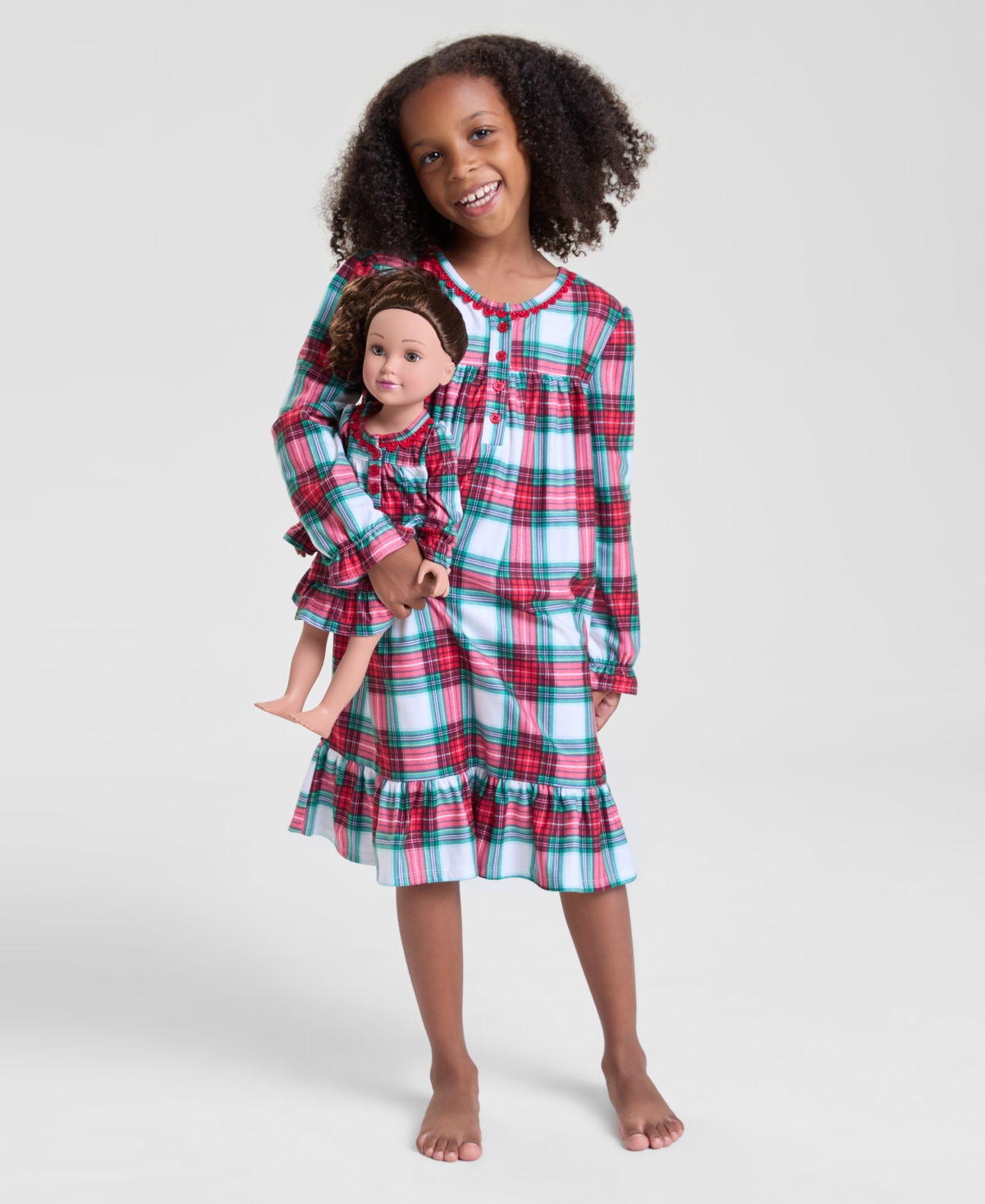 Click here for Holiday Lane Girls 2T-16 Merry Plaid Nightgown  Ma... prices