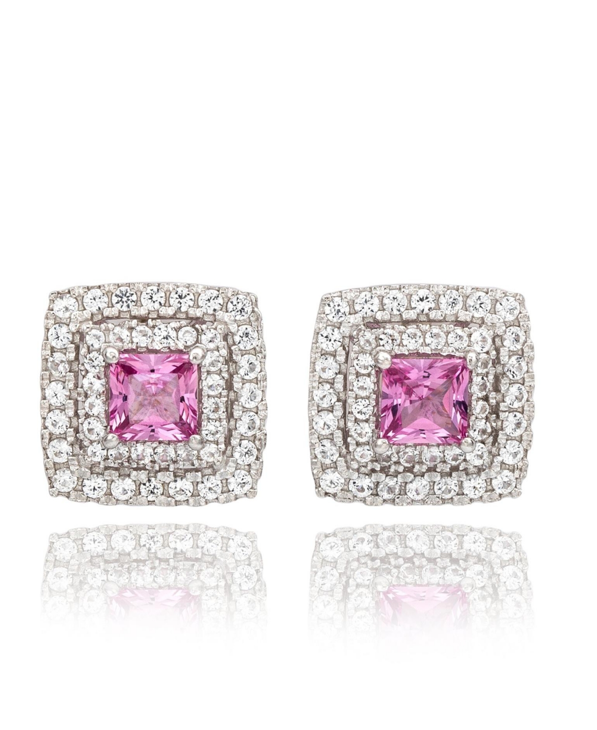 Click here for Suzy Levian Sterling Silver Square Cut Sapphire &... prices