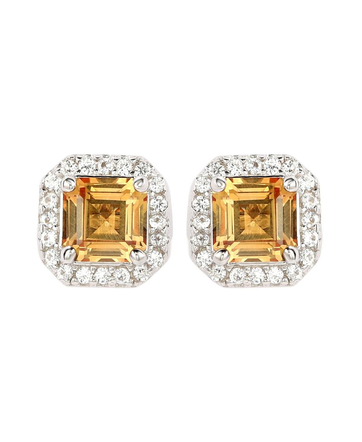 Click here for Suzy Levian Sterling Silver Sapphire & Created Whi... prices