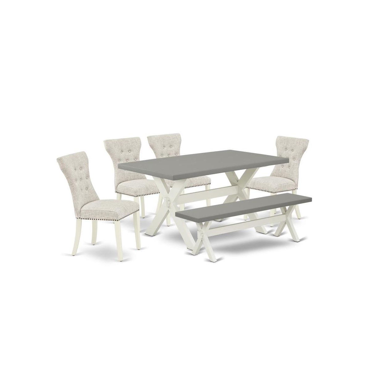 Click here for East West Furniture 6-Piece Kitchen Dining Room Se... prices