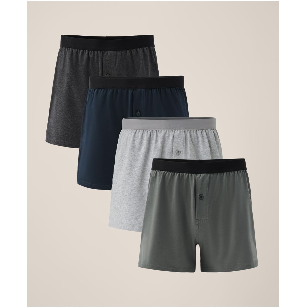 Click here for Pact Everyday Knit Boxer 4-Pack - Classic neutrals prices