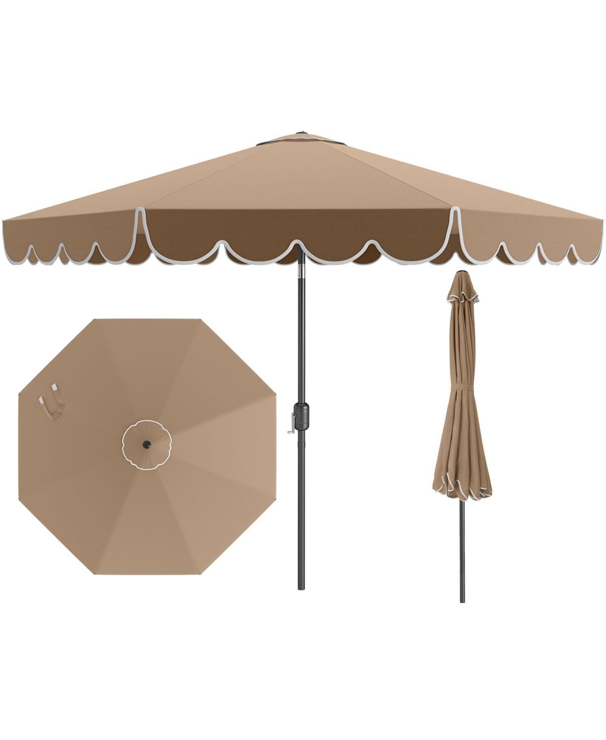 Click here for 10 Feet Patio Umbrella Outdoor Market Umbrella wit... prices