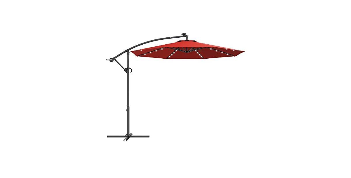 Click here for 10 Feet 360° Rotation Solar Powered Led Patio... prices