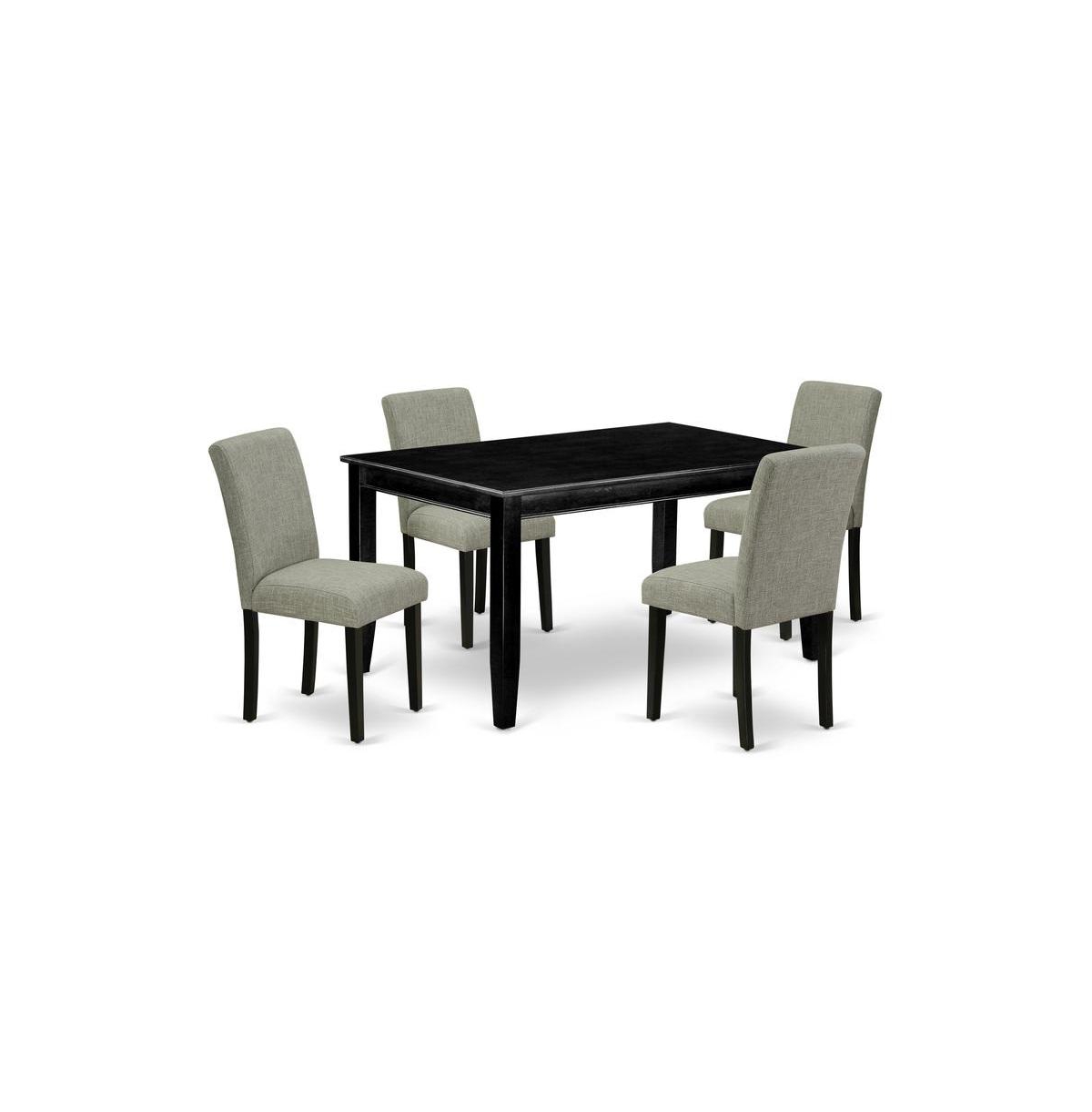 Click here for East West Furniture Dining Room Set Black - Black prices