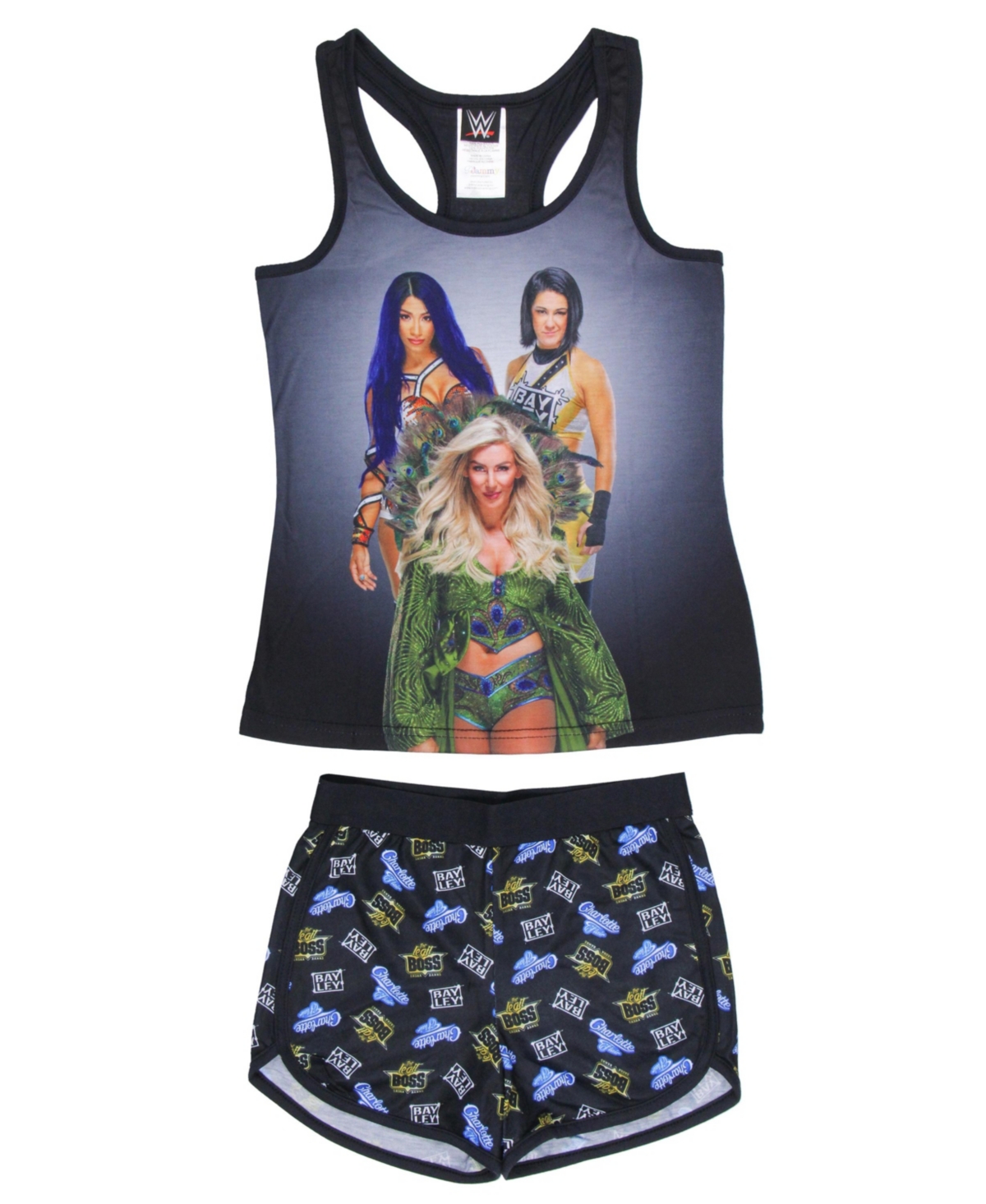 Click here for Wwe Girls Sasha Banks Bayley Charlotte Flair Tank... prices