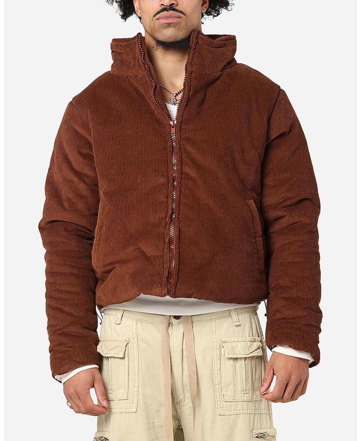Click here for Xxiii Mens Corduroy Flight Jacket - Brown prices
