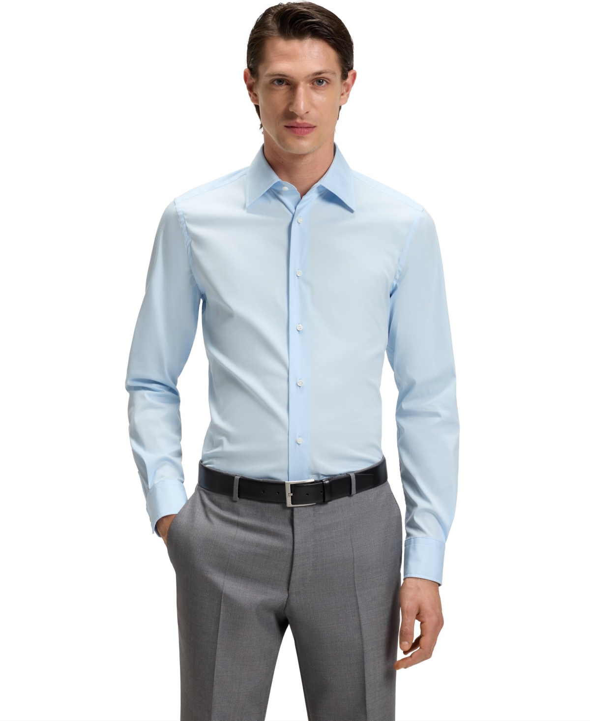 Click here for Boss by Hugo Boss Mens Cotton-Blend Stretch Poplin... prices