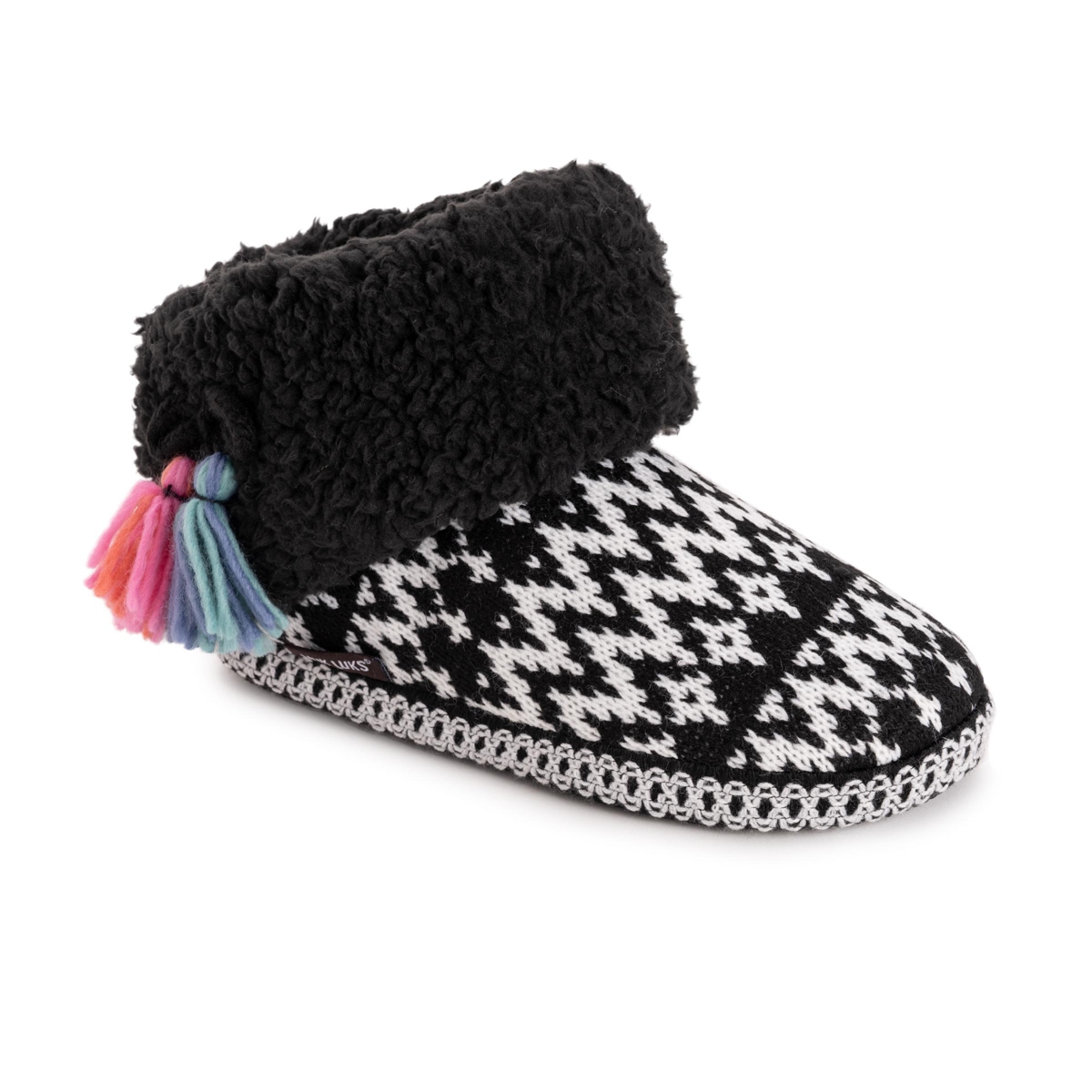 Click here for Muk Luks Womens Melinda Cuff Boot - Black prices
