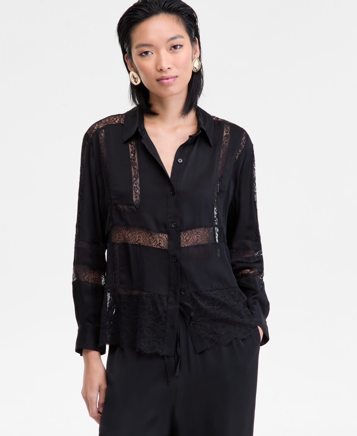 Click here for I.n.c. International Concepts Womens Lace-Detail S... prices