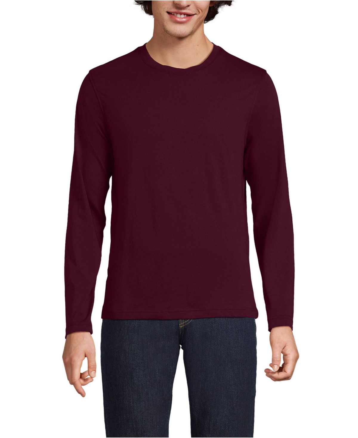 Click here for Lands End Mens Long Sleeve Cotton Supima Tee - Lus... prices