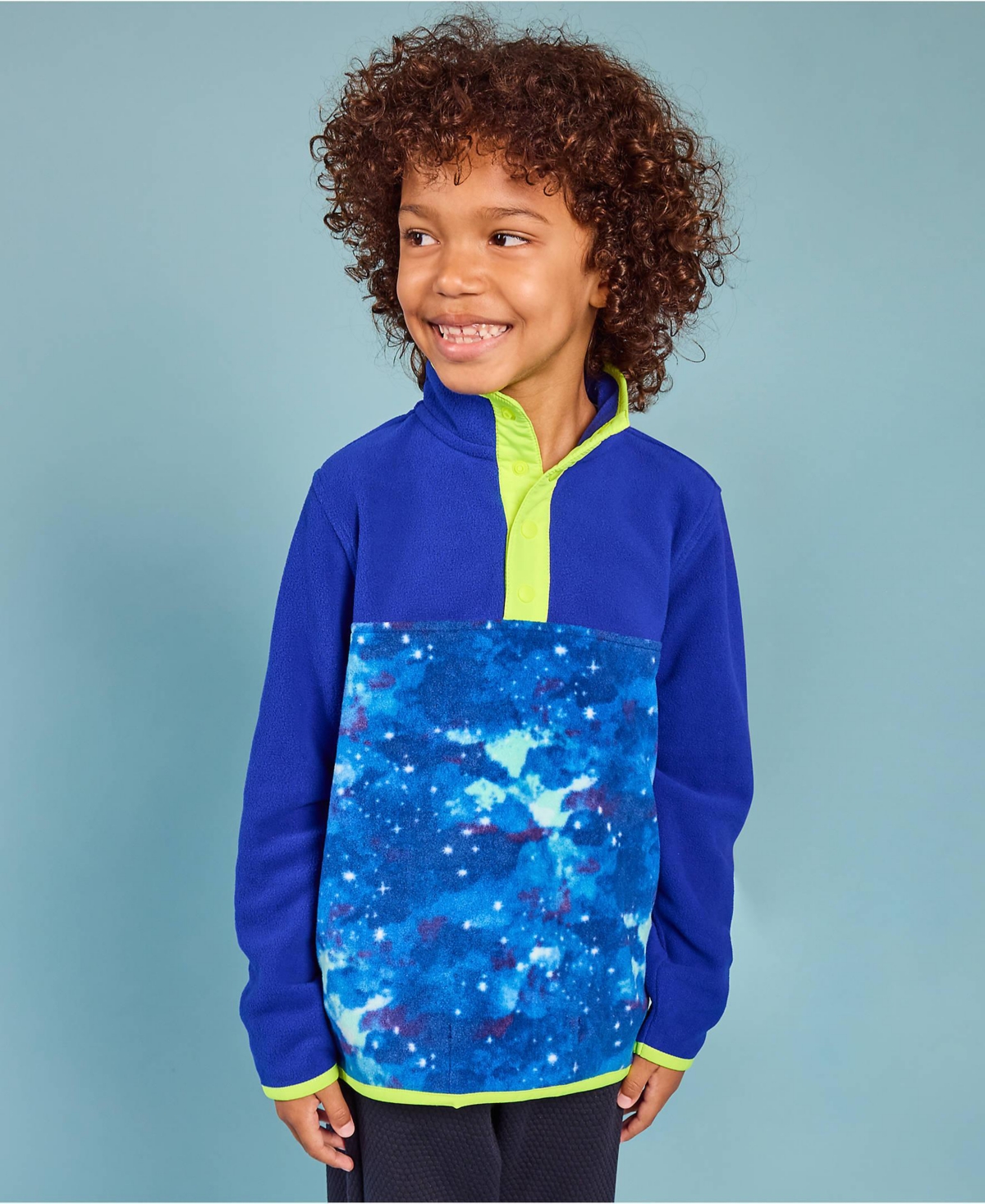Click here for Lands End Girls Anyweather Fleece Snap Neck Pullov... prices