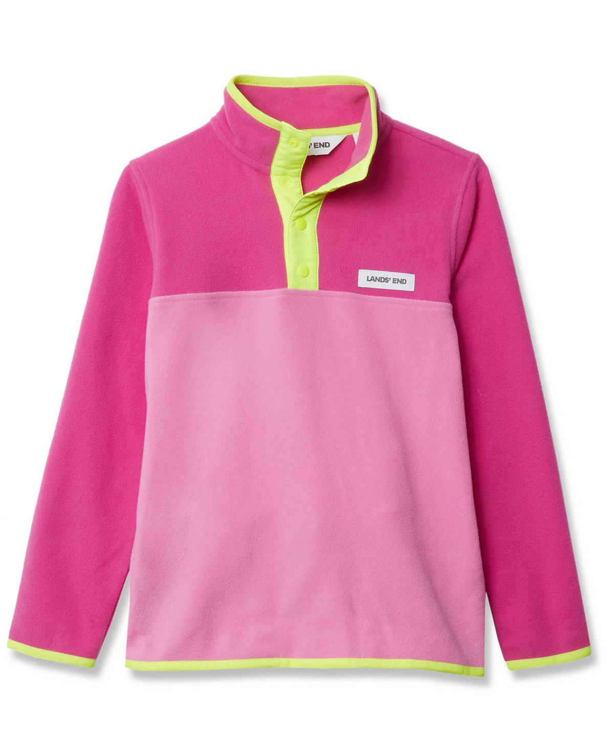 Click here for Lands End Girls Anyweather Fleece Snap Neck Pullov... prices