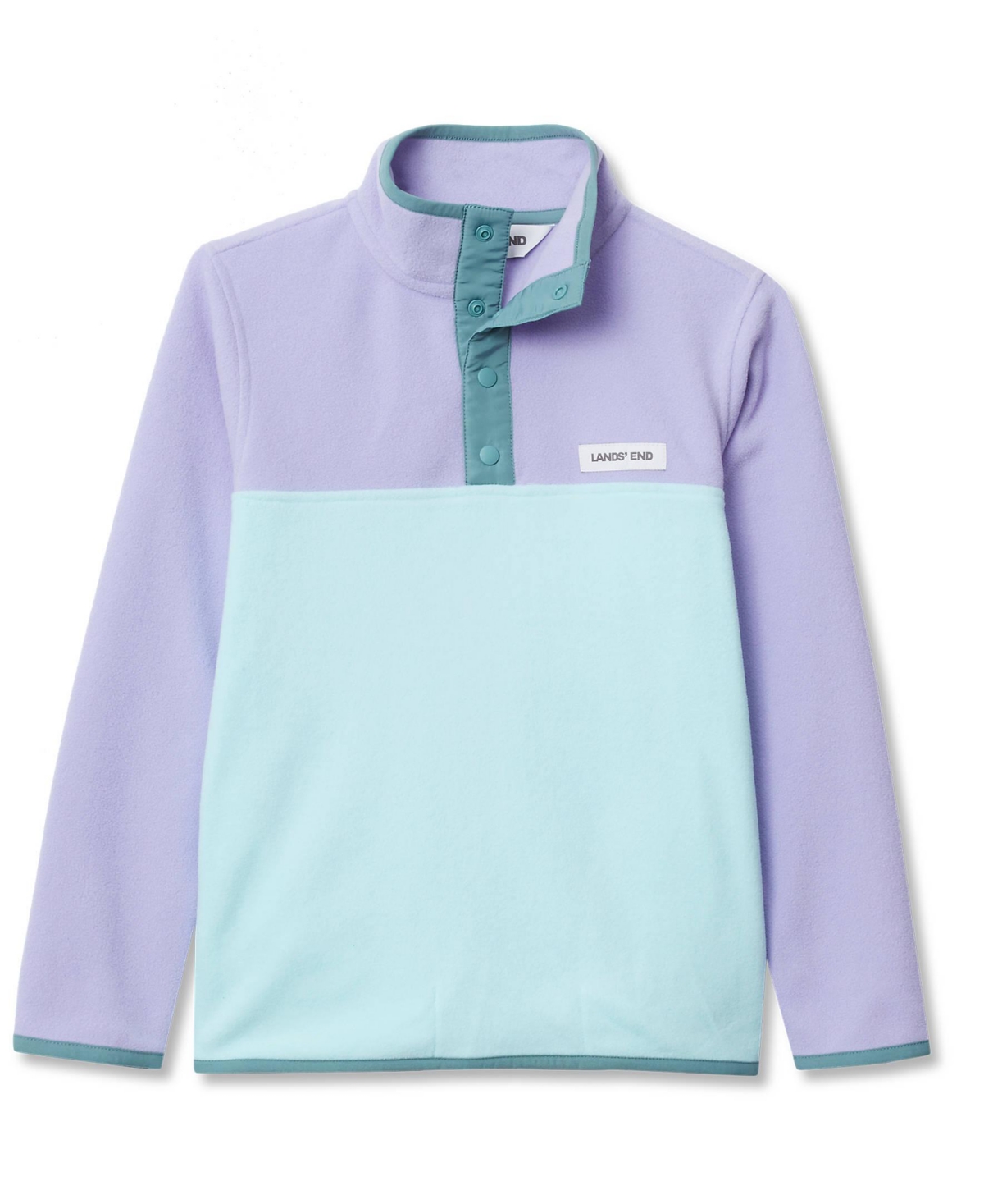 Click here for Lands End Girls Anyweather Fleece Snap Neck Pullov... prices