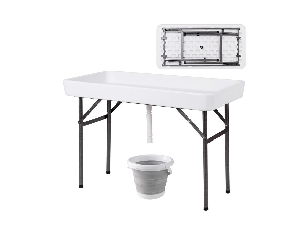 Click here for 4 Feet Plastic Party Ice Folding Table with Matchi... prices