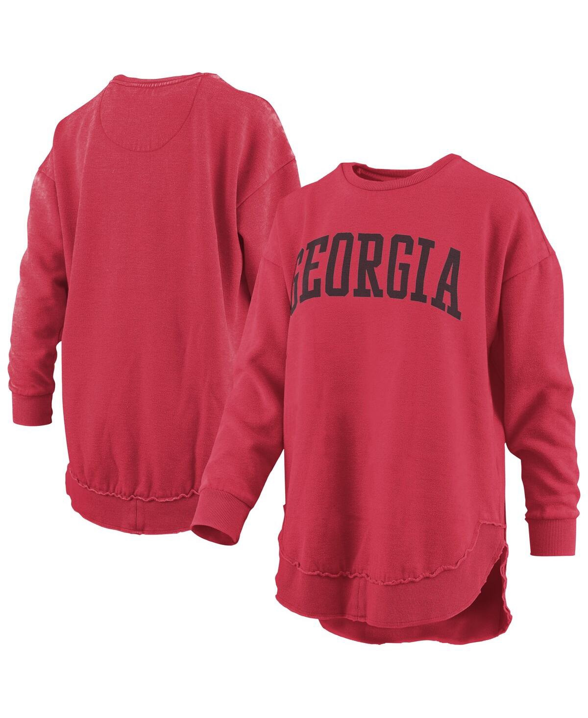 Click here for Pressbox Womens Red Georgia Bulldogs Melange Ponch... prices