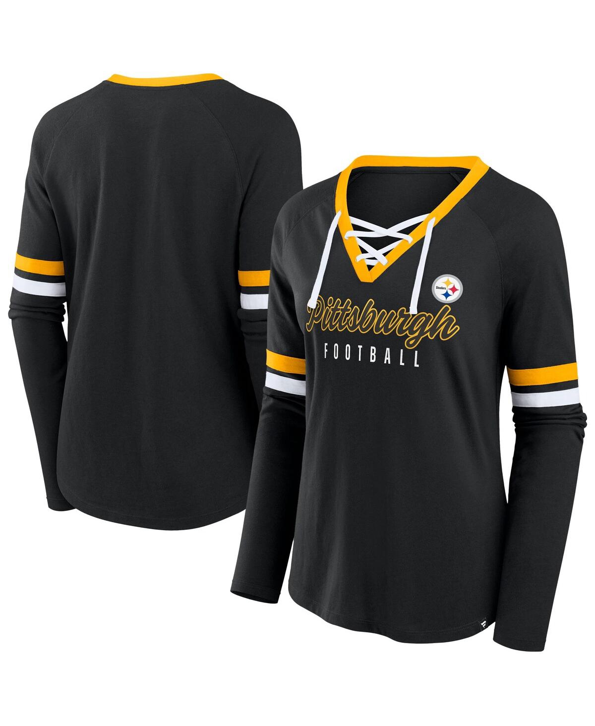 Click here for Fanatics Womens Black Pittsburgh Steelers Plus Siz... prices