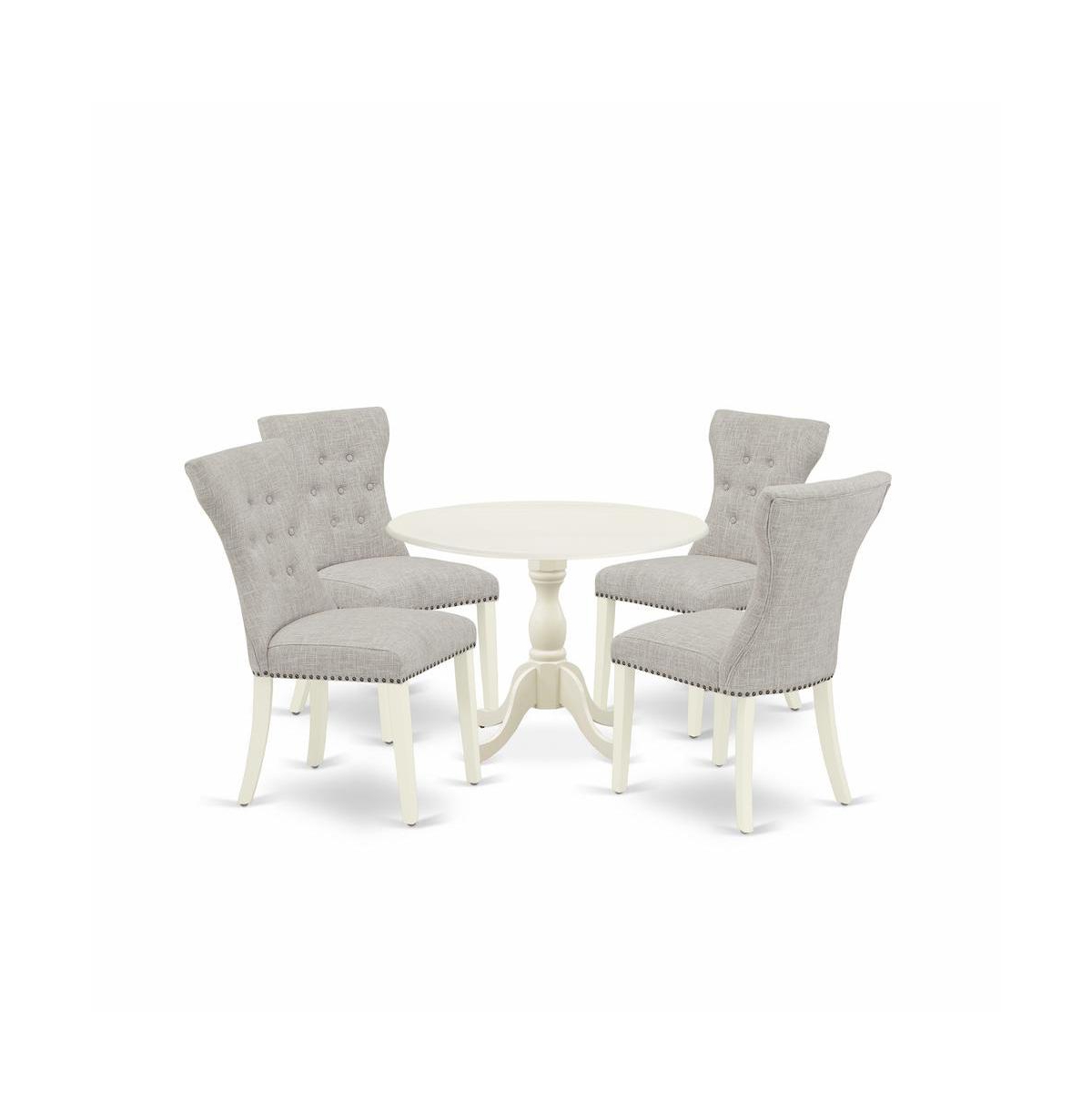 Click here for East West Furniture 5 Piece Dinning Table Set Cons... prices